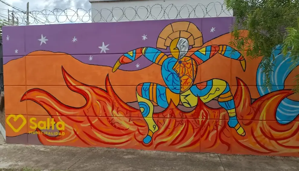Mural de guerreros revitaliza barrio en salta - Gente de Salta